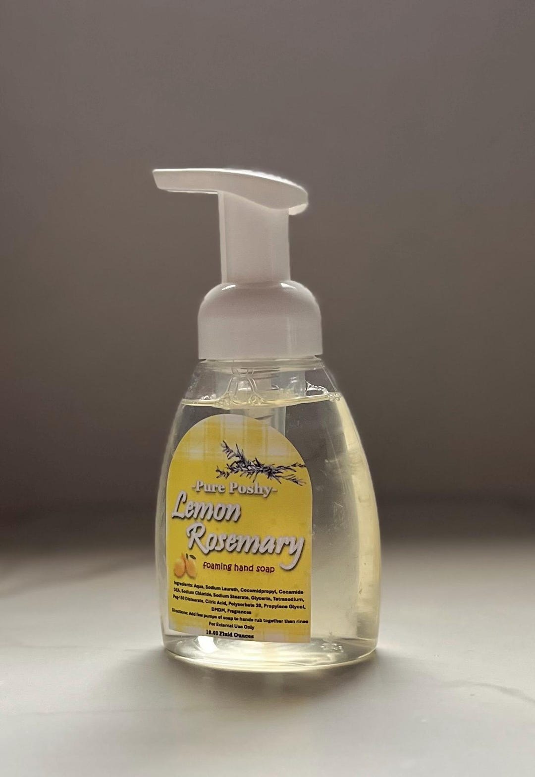 Foaming Liquid Hand Soap, Lemon Mint Lightly Scented Great Lather No ...