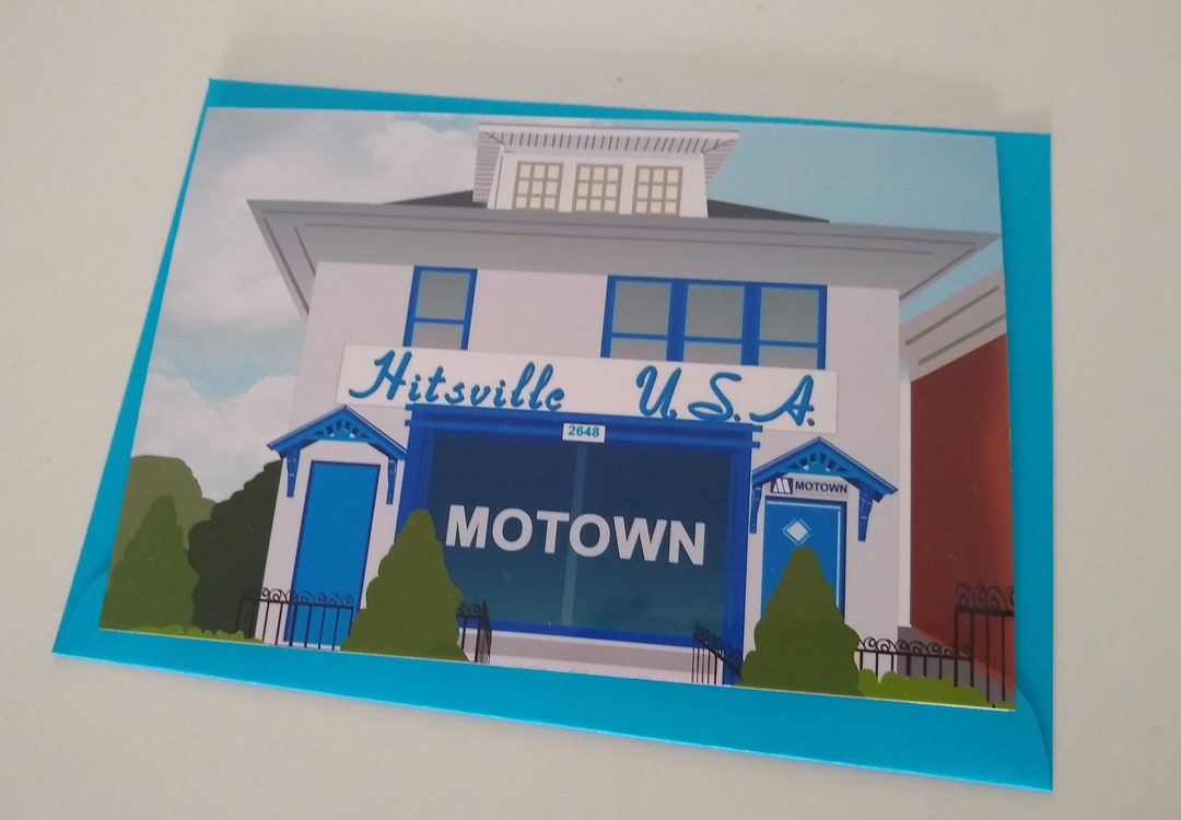 Motown Museum: Graphic Illustration Greetings Card. Classic Detroit ...