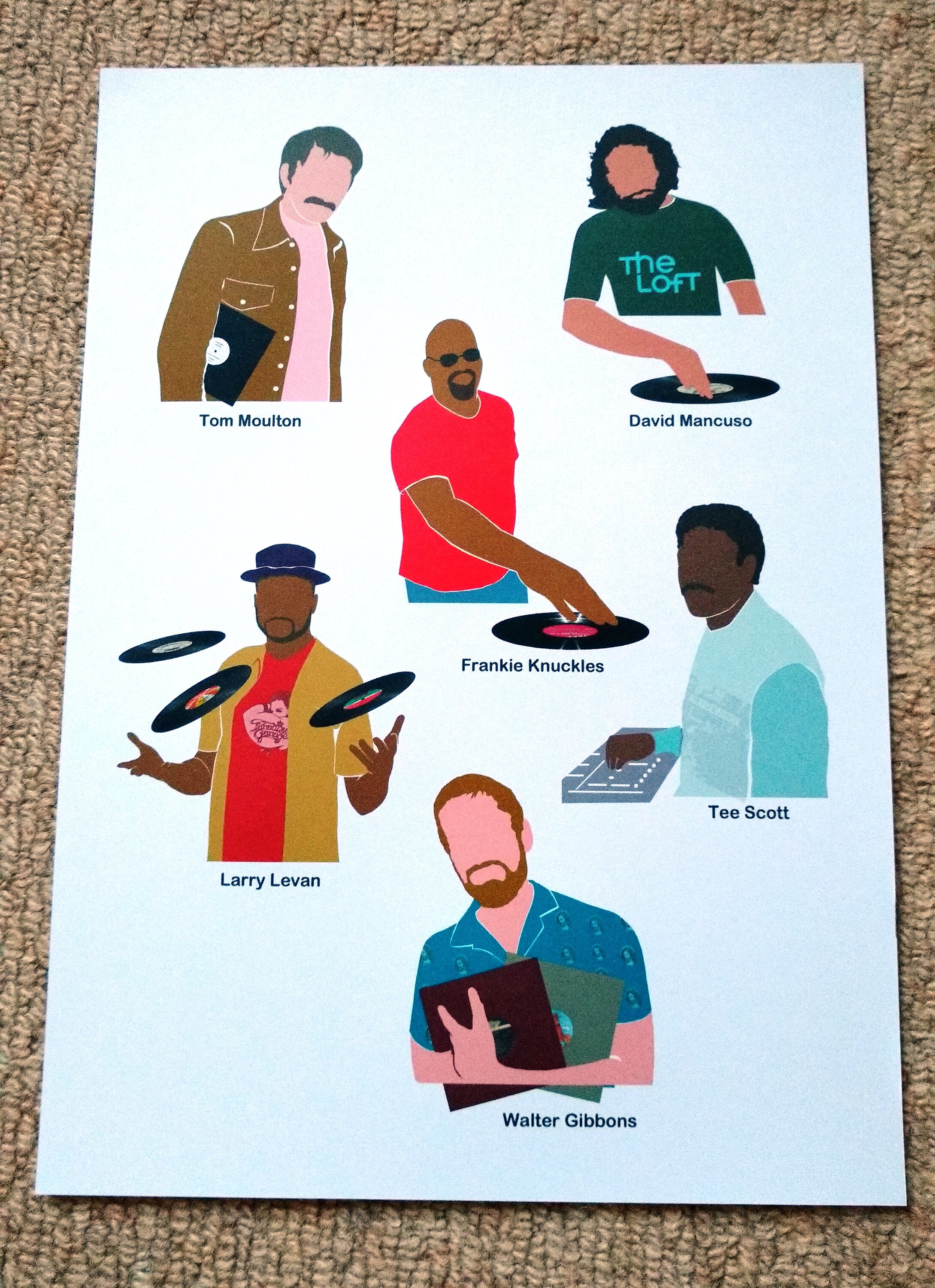 Last Night a Disco Dj Saved My Life A4: Pioneers of Disco Print 21 X 30 ...