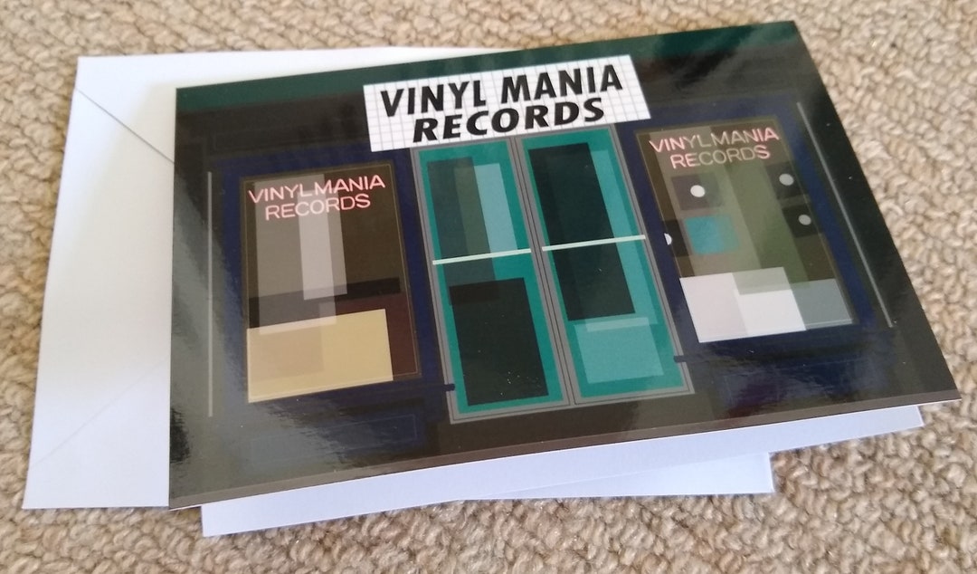 Vinyl Mania: Graphic Greetings Card. Classic NY Record - Etsy