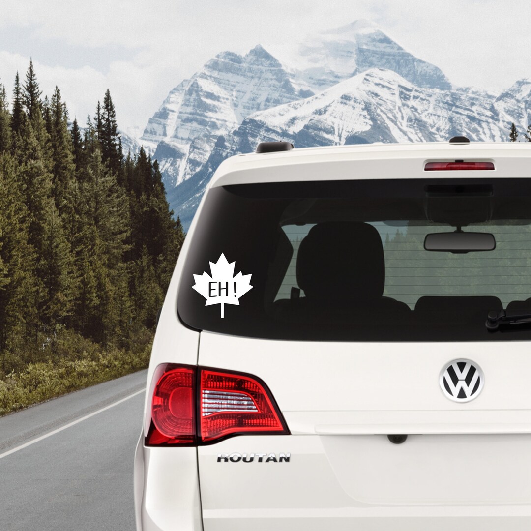 Feuille d'érable EH Décalque de vinyle Autocollant de voiture ...