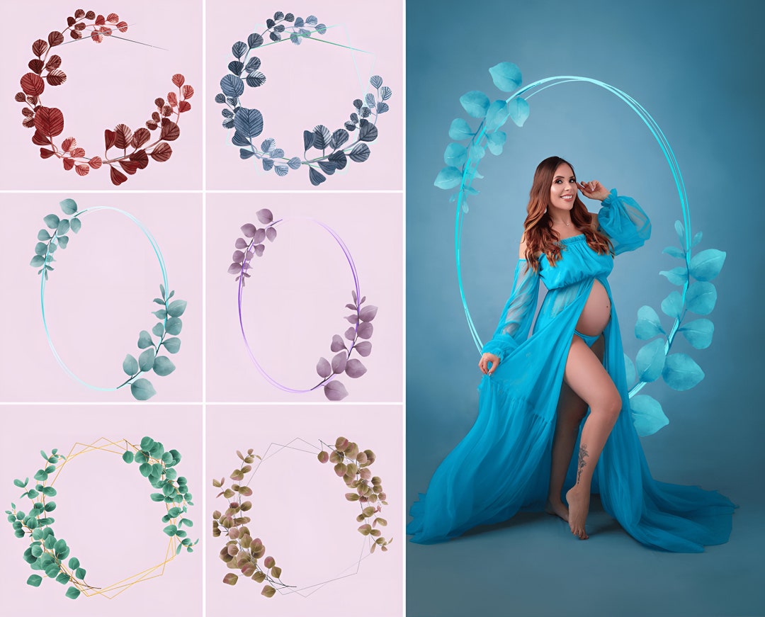 15 Floral Ring Overlay Backdrops for Wedding or Maternity - Etsy