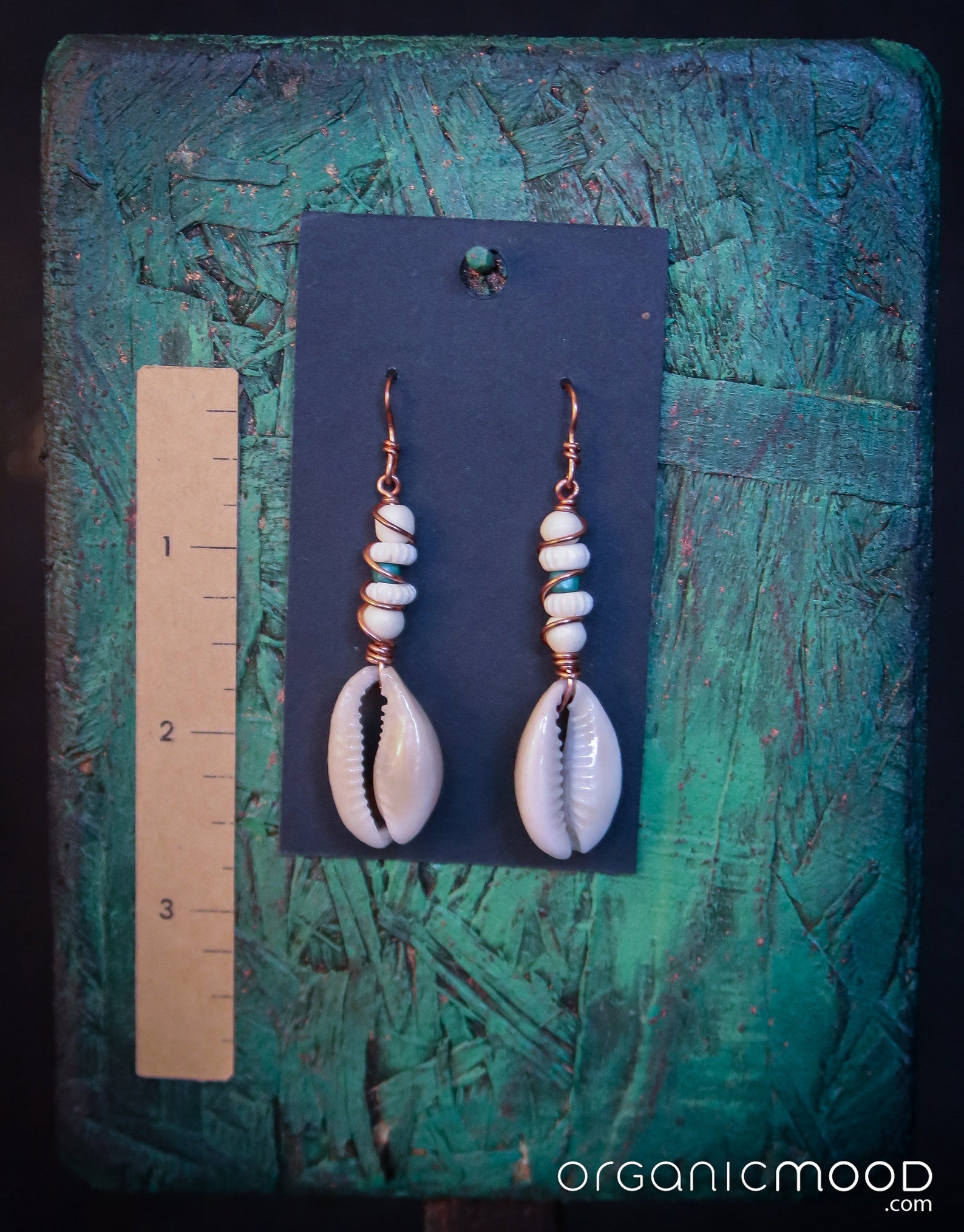 Beaded Cowrie Shell Earring - Etsy