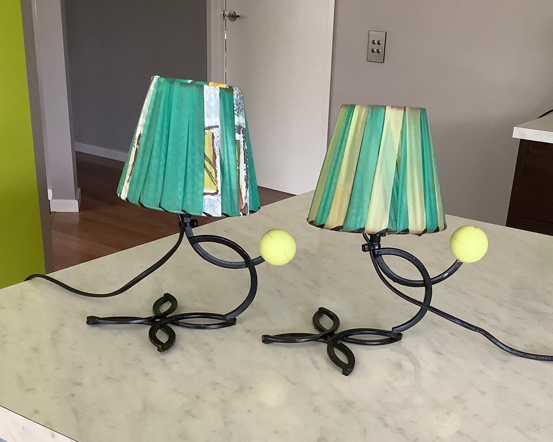 Mid Century Small Bedside Table LAMPS Very FUNKY EAMES Era French Retro ...