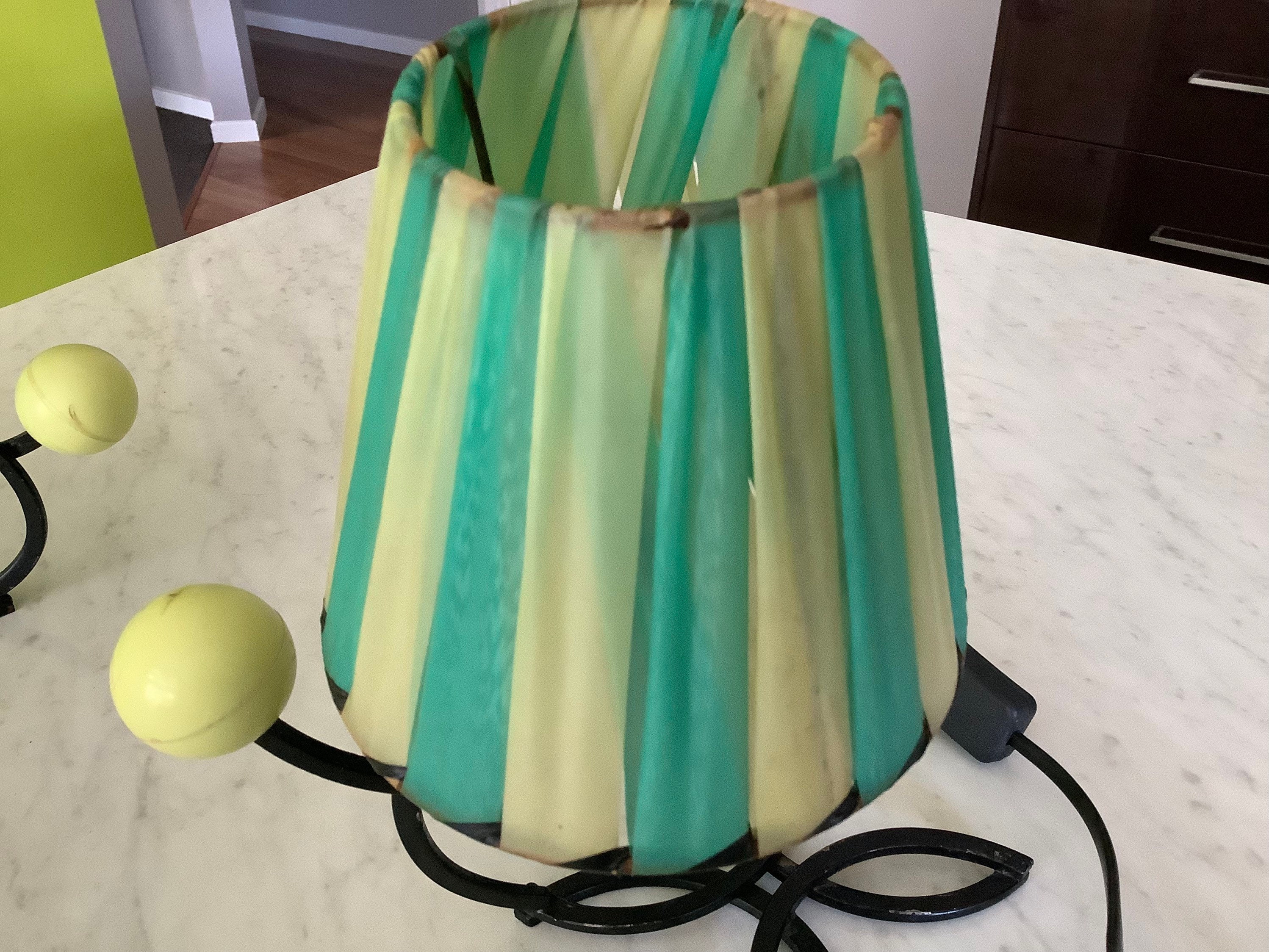 Mid Century Small Bedside Table LAMPS Very FUNKY EAMES Era French Retro ...