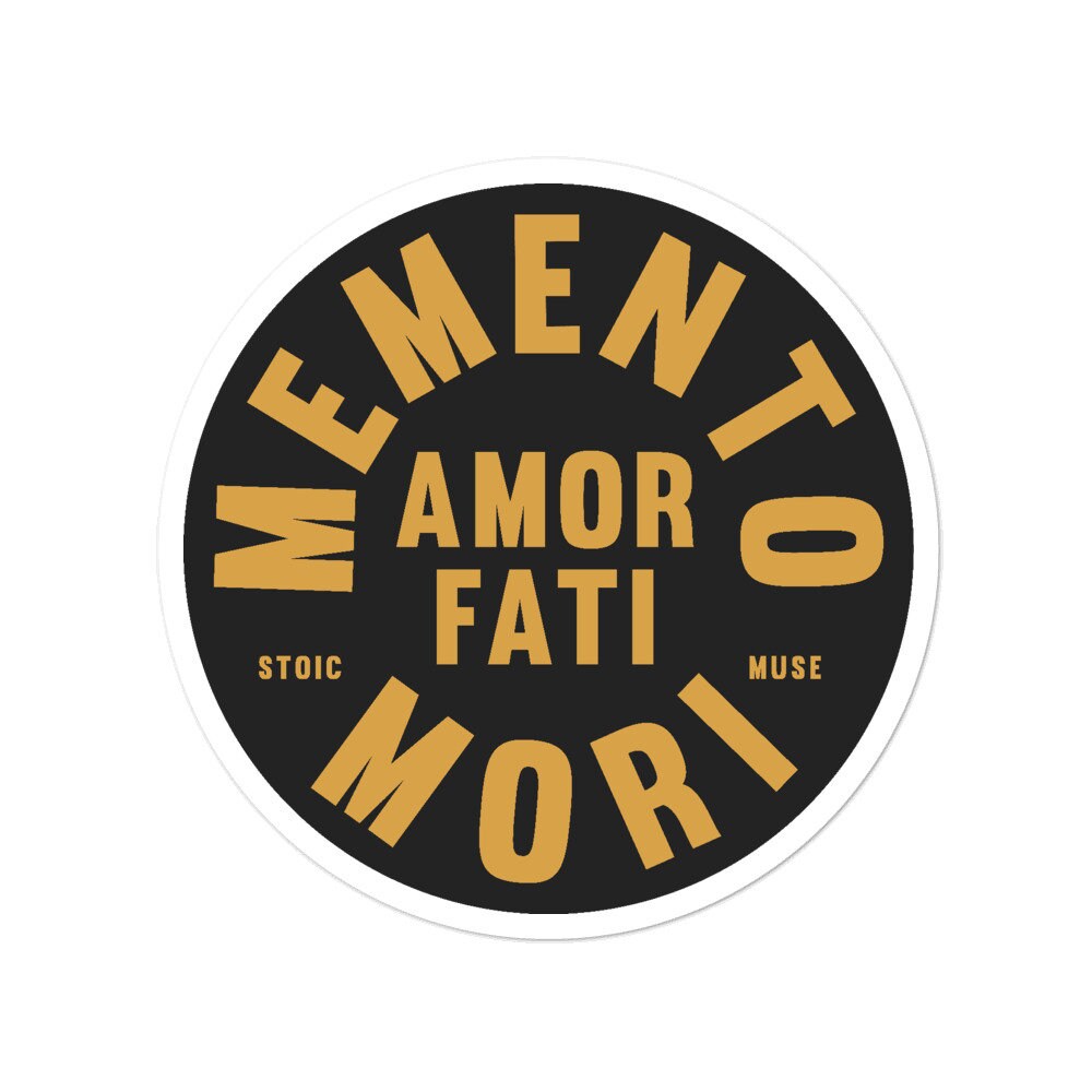 Memento Mori Amor Fati Sticker - Etsy