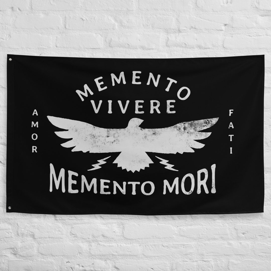 Memento Mori Amor Fati Memento Vivere Falcon Graphic Flag - Etsy