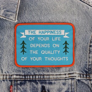 Marcus Aurelius Meditations Stoicism Quote Iron on Patch - Etsy