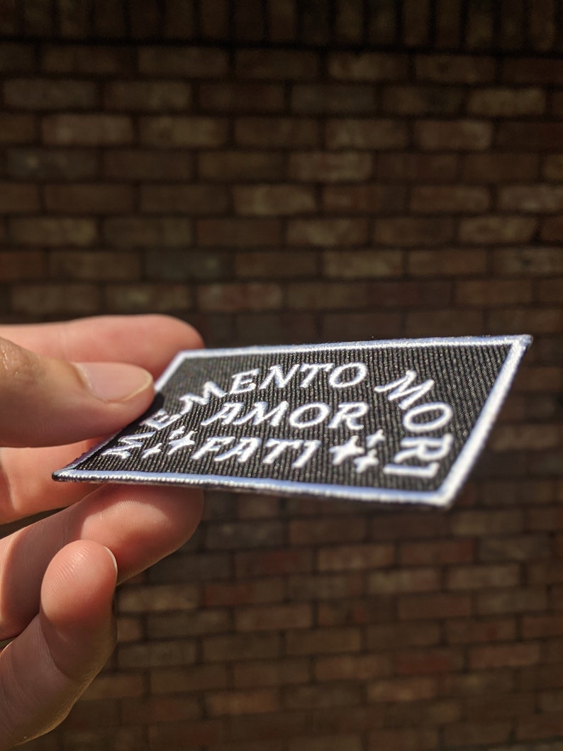 Memento Mori Amor Fati Stoic Iron On Patch | Etsy