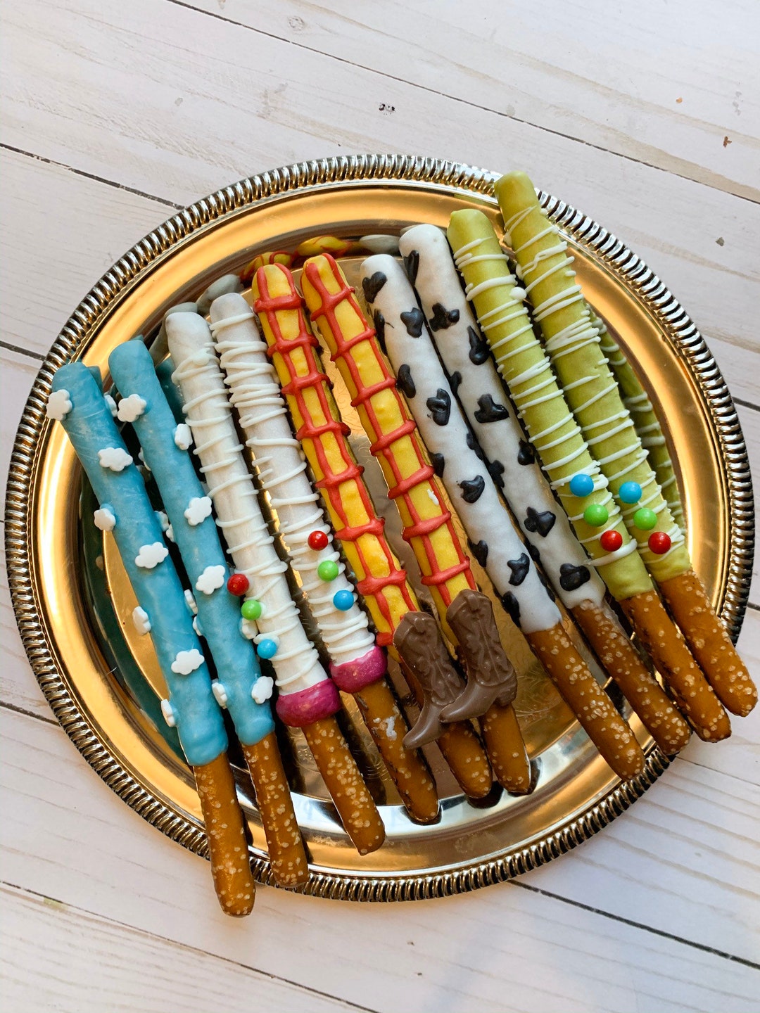 Toy Story Themed Chocolate Covered Pretzels - Etsy