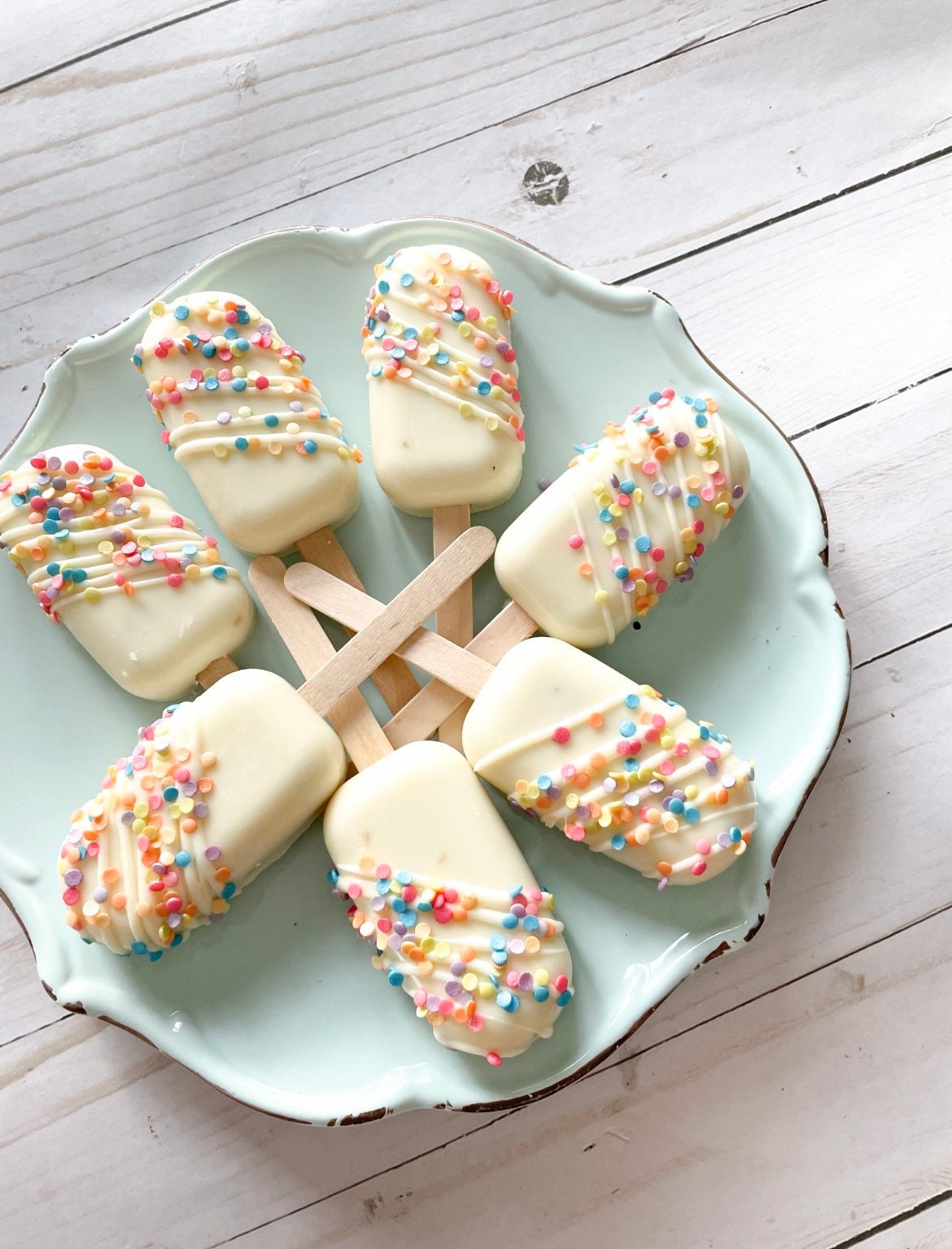 Birthday Cakesicles, Confetti, Treats, Custom Treats, Party Treats ...