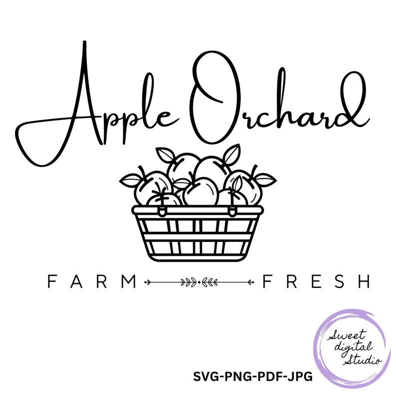 Apple Orchard Svg, Apple Svg Png, Apple Farm, Apple Orchard, Apple ...