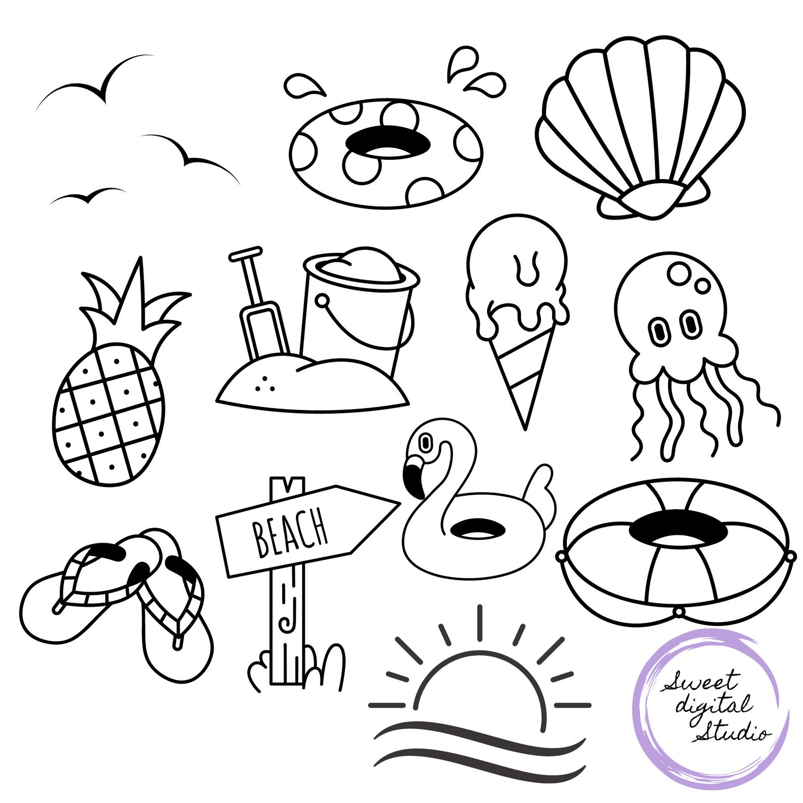 Beach Bundle Svg, Beach Bundle Png, Beach Svg Png, Beach Png, Beach Svg ...