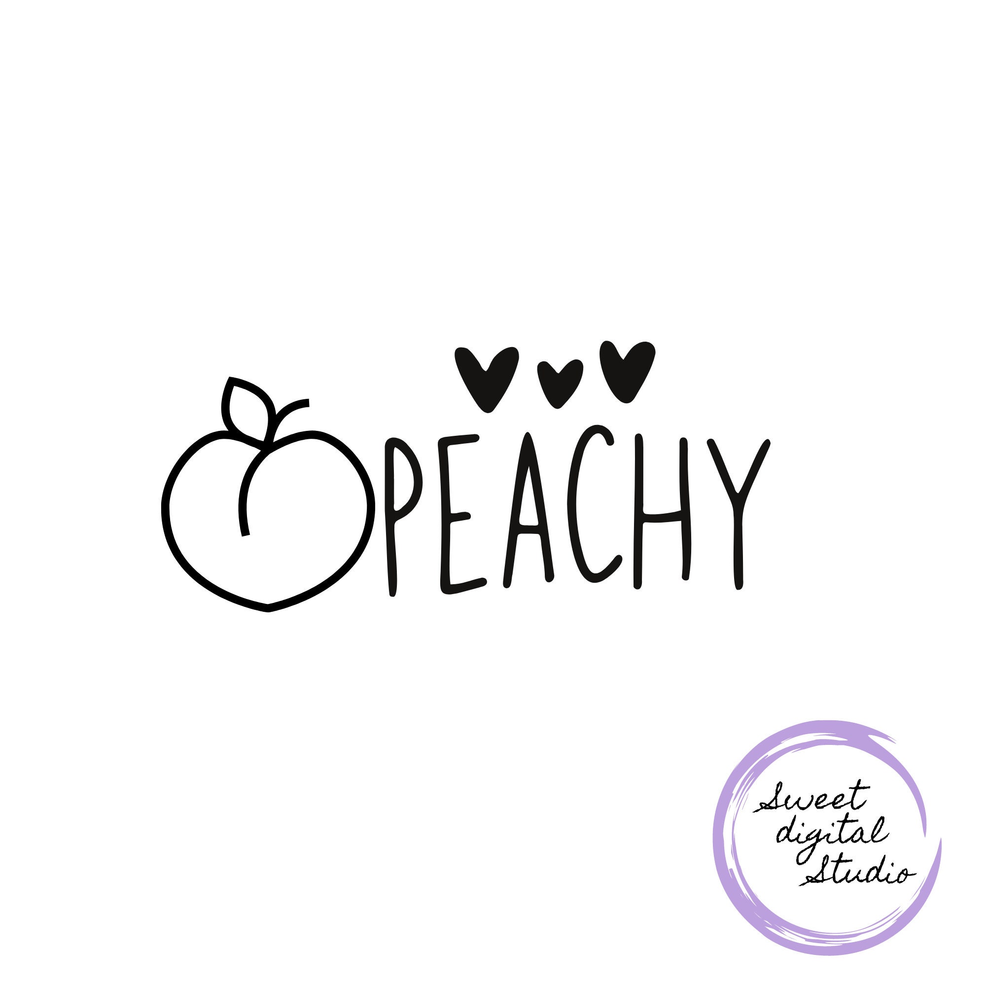 Peachy Svg, Peachy Png, Happy Peach, Cricut Svg, Cricut Png, Peach Svg ...
