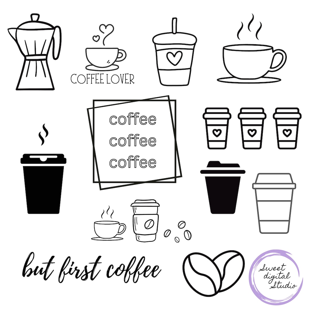 Coffee Cup Svg, Coffee Png, Coffee Cup Bundle, Coffee Bundle Svg ...