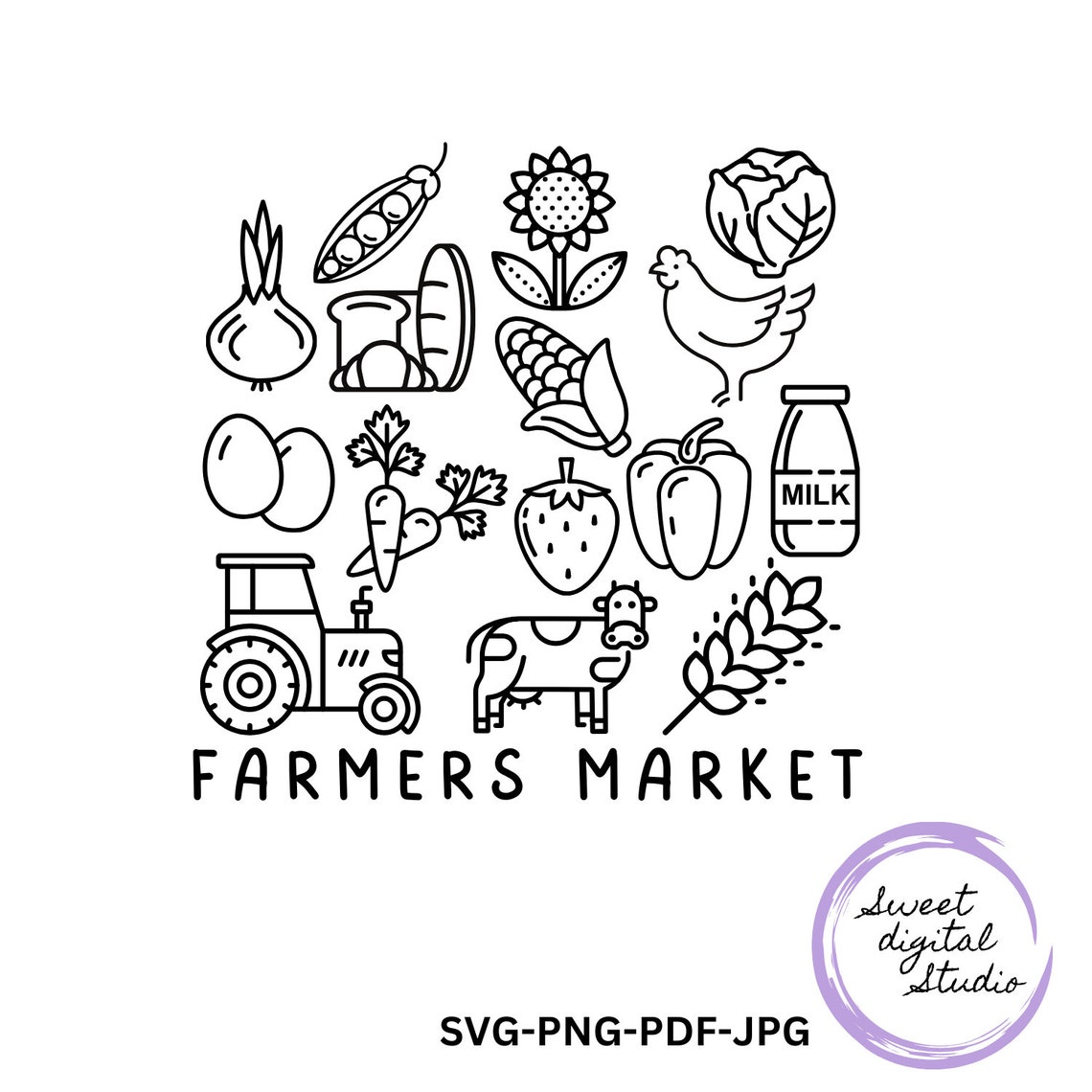 Farmers Market Svg Png, Farmers Market Png, Market Svg, Farmers Svg ...