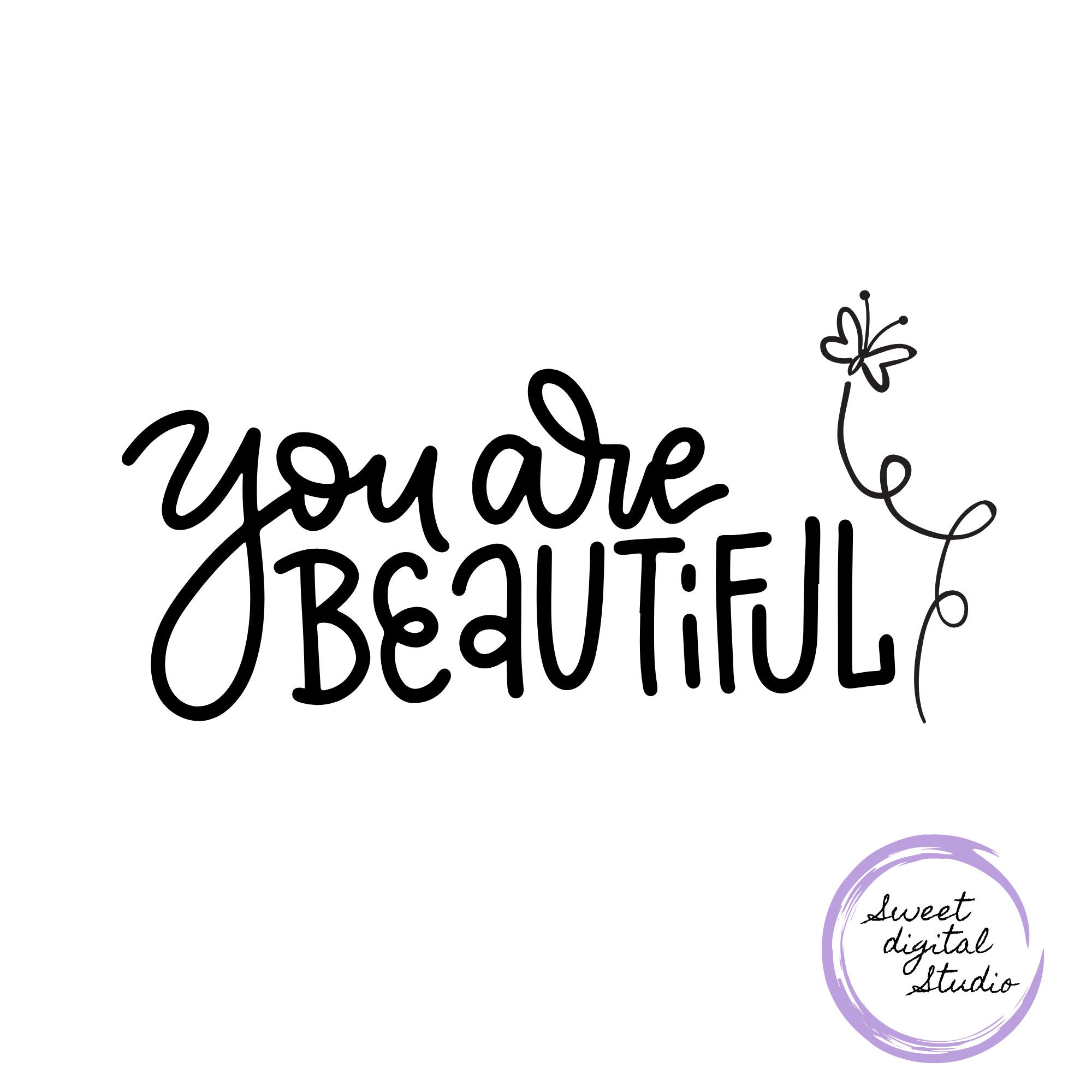 You Are Beautiful Svg, You Are Beautiful Svg Png, Self Love Svg ...