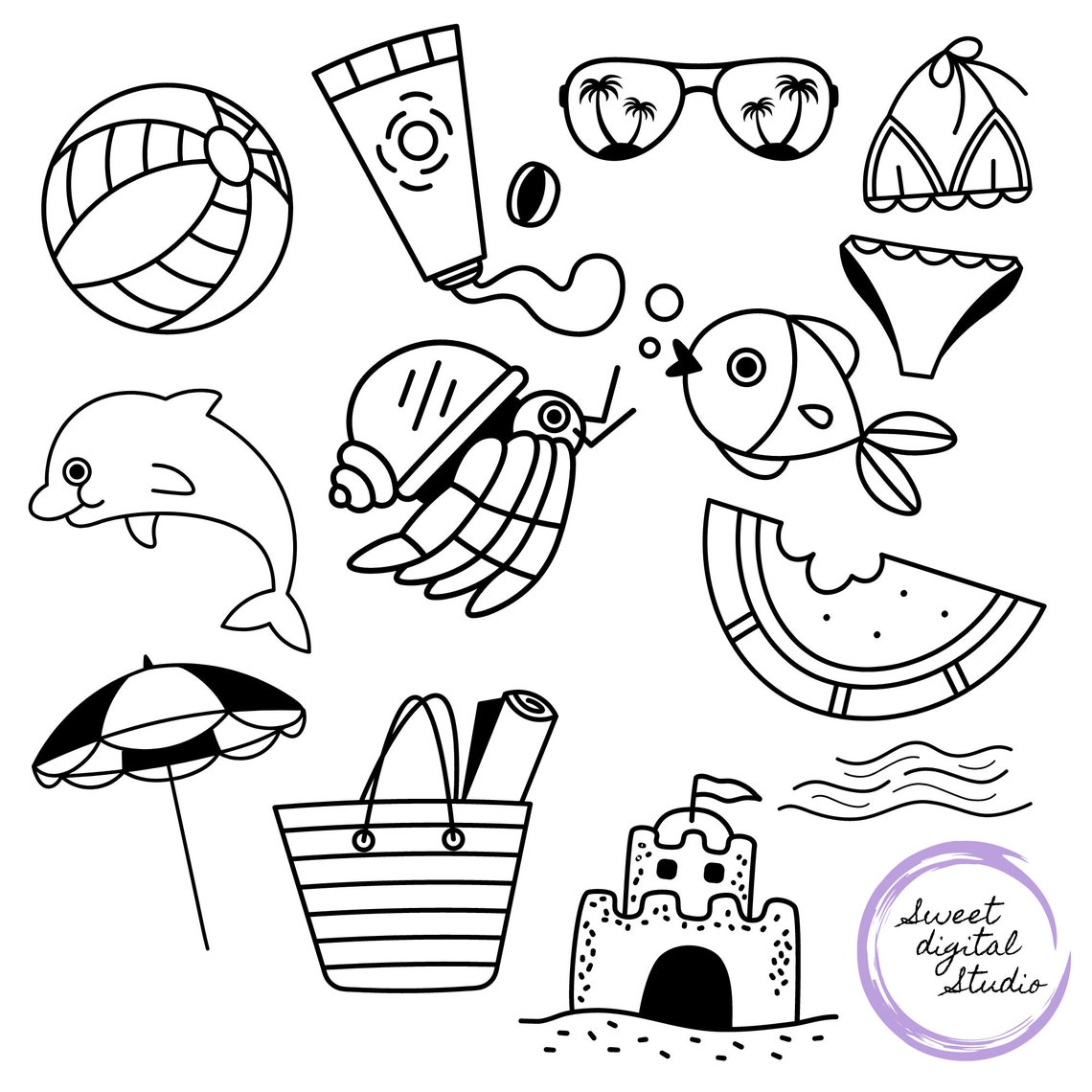 Beach Bundle Svg, Beach Bundle Png, Beach Svg Png, Beach Png, Beach Svg ...