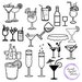 Drinks Bundle Svg, Wine Svg, Drinks Svg, Cocktail Drinks Svg, Beer ...