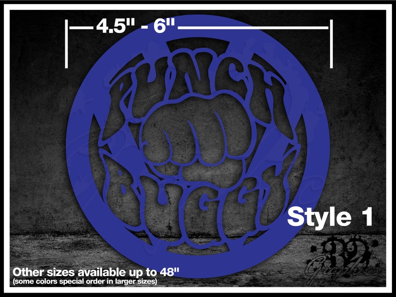 Punch Buggy Vinyl Decal Sticker for Beetle - Etsy