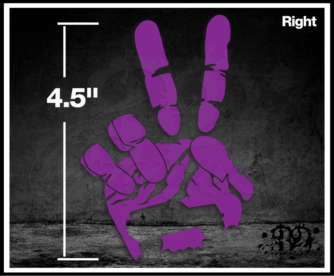 New off Road Peace Wave Vinyl Decal / Sticker - Over 40 Colors - Etsy