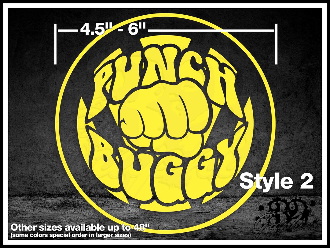Punch Buggy Vinyl Decal - Sticker for Beetle - Etsy