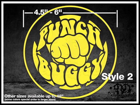Punch Buggy Vinyl Decal Sticker for Beetle - Etsy