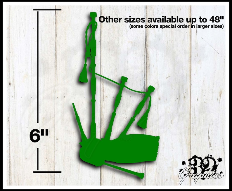 Vinyl Bagpipes Decal - Etsy
