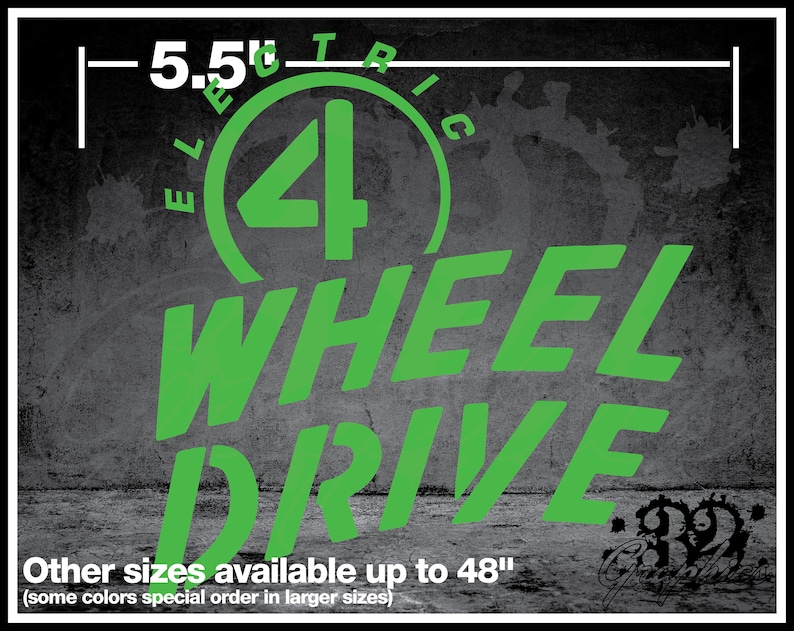 Willys Electric 4 Wheel Drive Decal-jeep Wrangler Grand Cherokee ...