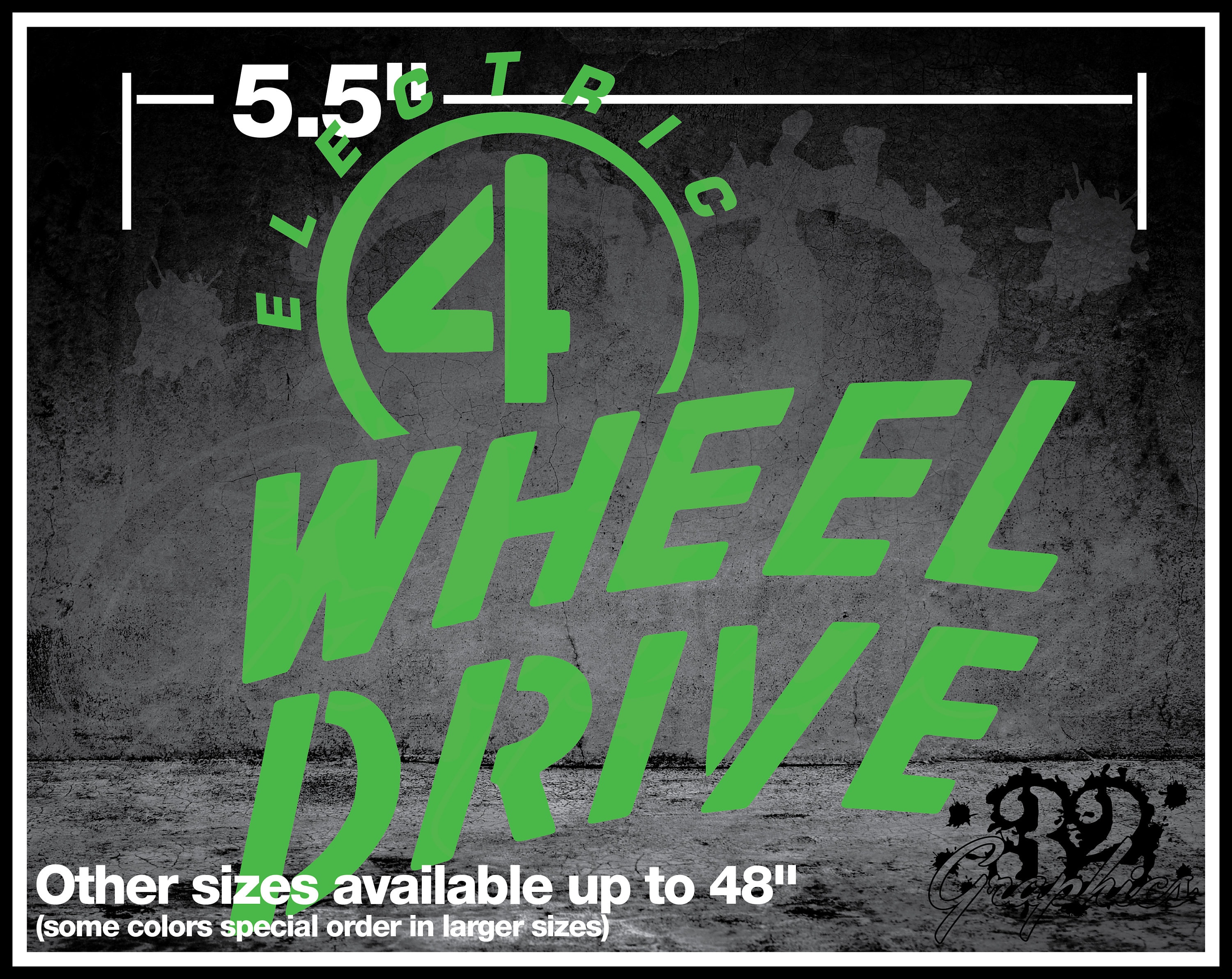 Willys Electric 4 Wheel Drive Decal-jeep Wrangler Grand Cherokee ...