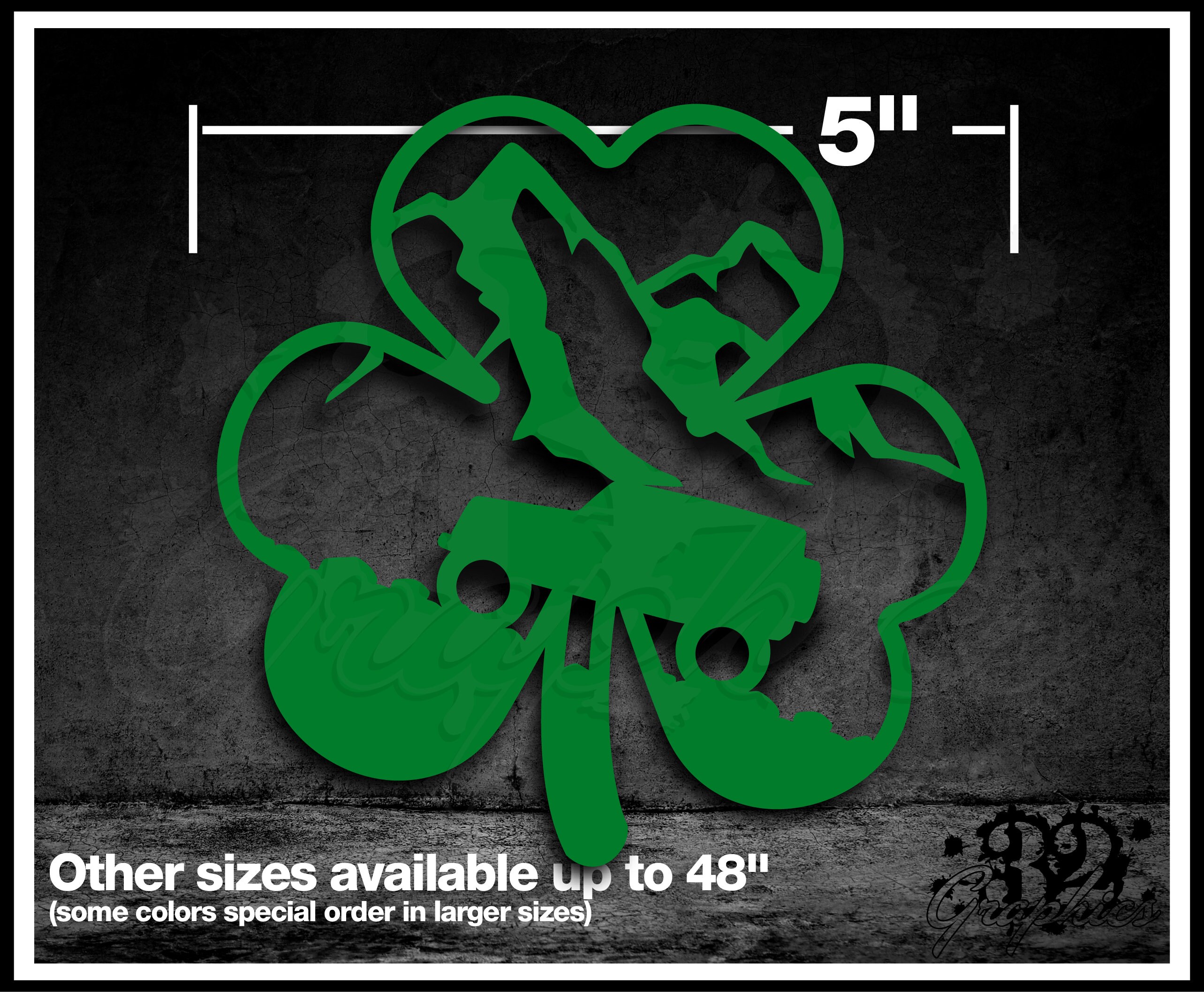 Off Road Shamrock or Shamrock Wave Vinyl Decal / Sticker - Etsy