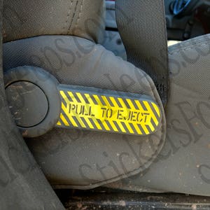 Ejector Seat "pull to Eject" Sticker. Pair of Vinyl Decals. Fits: Jeep ...