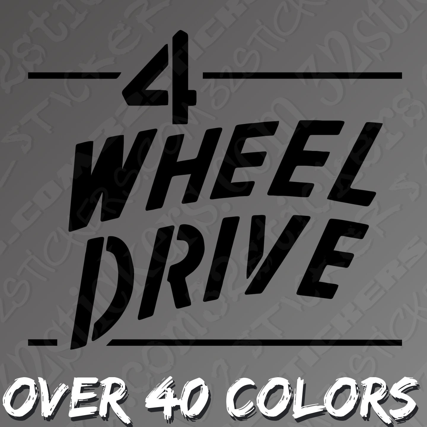 Willys 4 Wheel Drive Decal-jeep Wrangler Grand Cherokee - Etsy