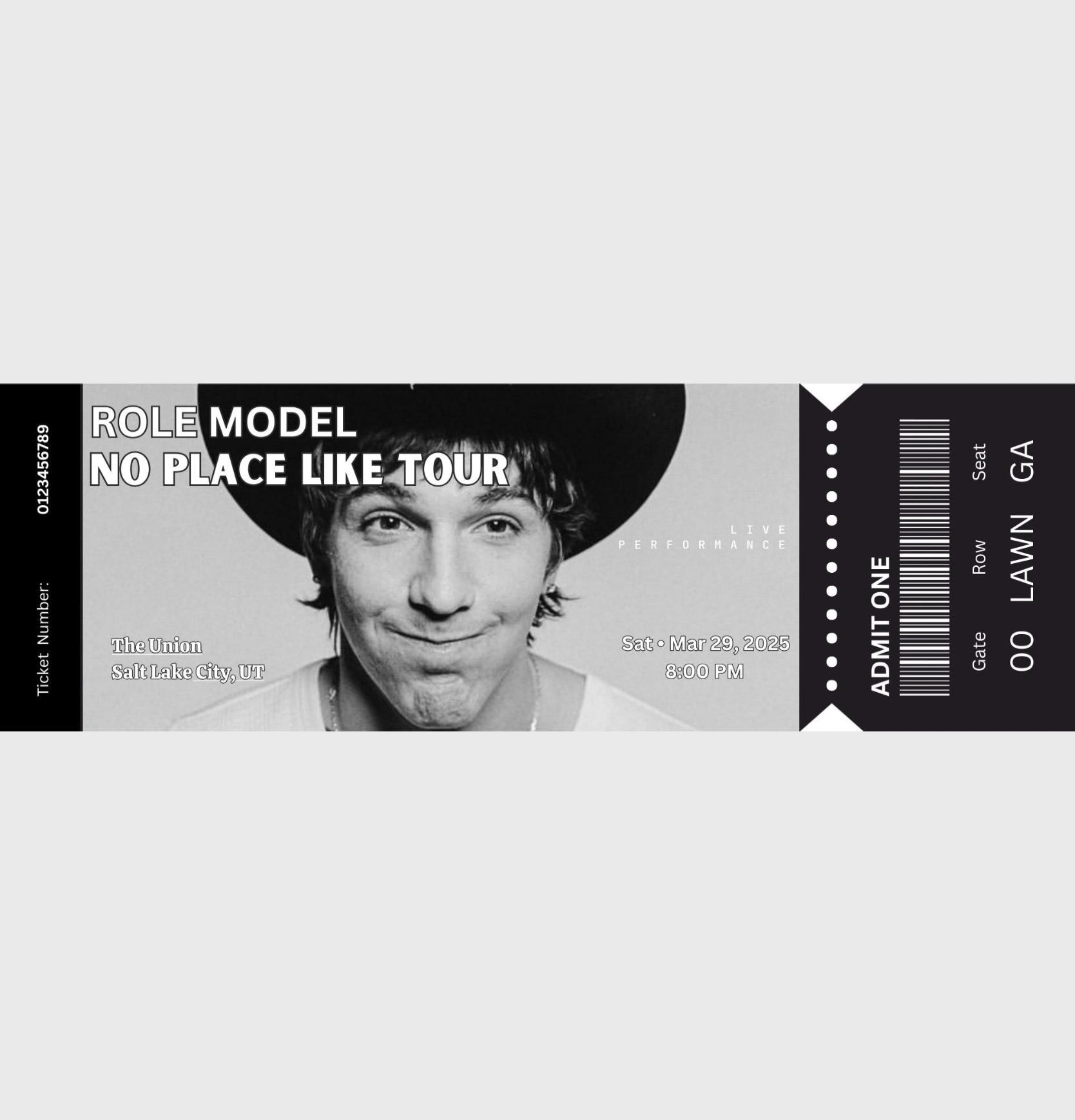 Role Model Concert Ticket Template - Etsy
