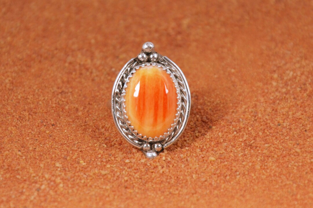 Spiny Oyster Ring-native American-sterling Silver-handmade-gift-boho ...