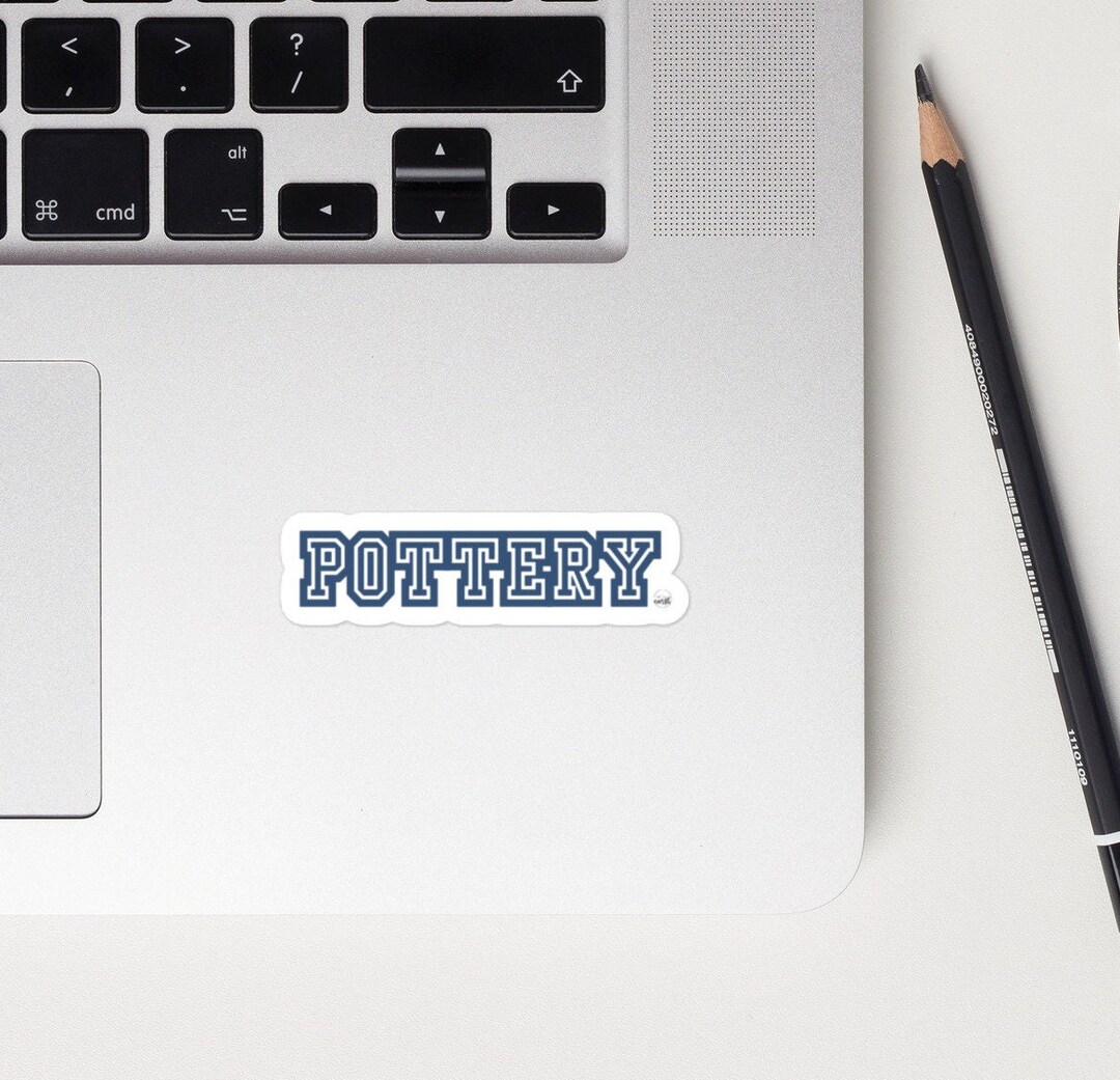Pottery "varsity" Sticker | Ceramics Stickers - Etsy