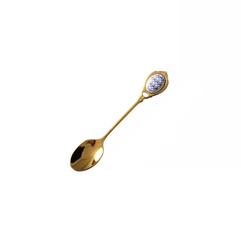 4 Piece Gold Tea/dessert British Embossed Spoon - Etsy