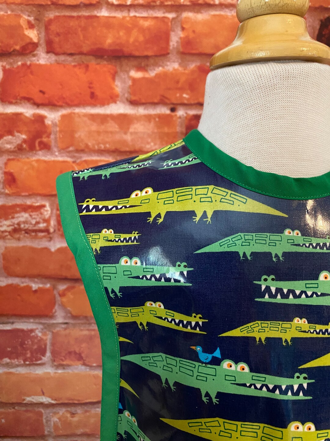 Alligator Waterproof Kids Apron, Child Art Smock, Crocodile Apron ...