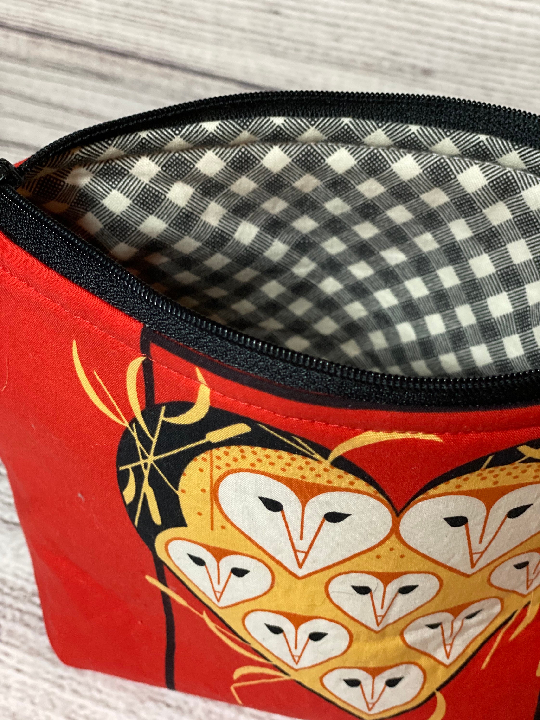 Charley Harper Vowlentine Pouch Owl Cosmetic Bag Organic - Etsy