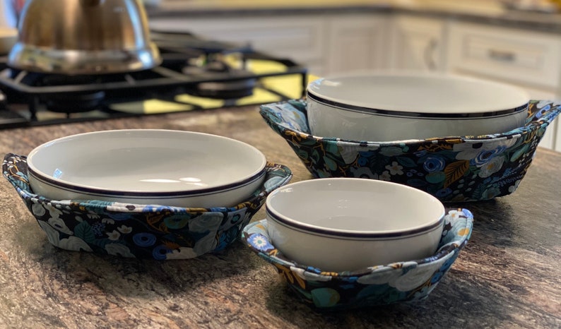 Blue Rifle Paper Co. Bowl Cozy, Set of Bowl Cozies, Garden Party ...