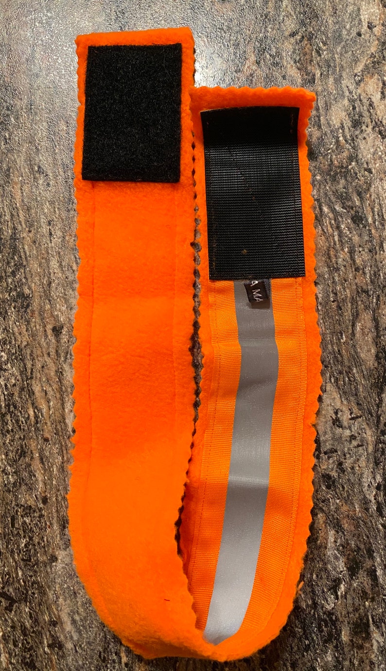 Reflective Dog Collar, Hunting Collar, Night Walking, Orange Collar ...