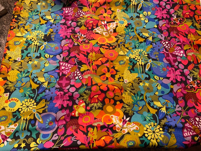 Alison Glass Zipper Pouch, Art Theory Cosmetic Bag, Moth Pencil Bag ...