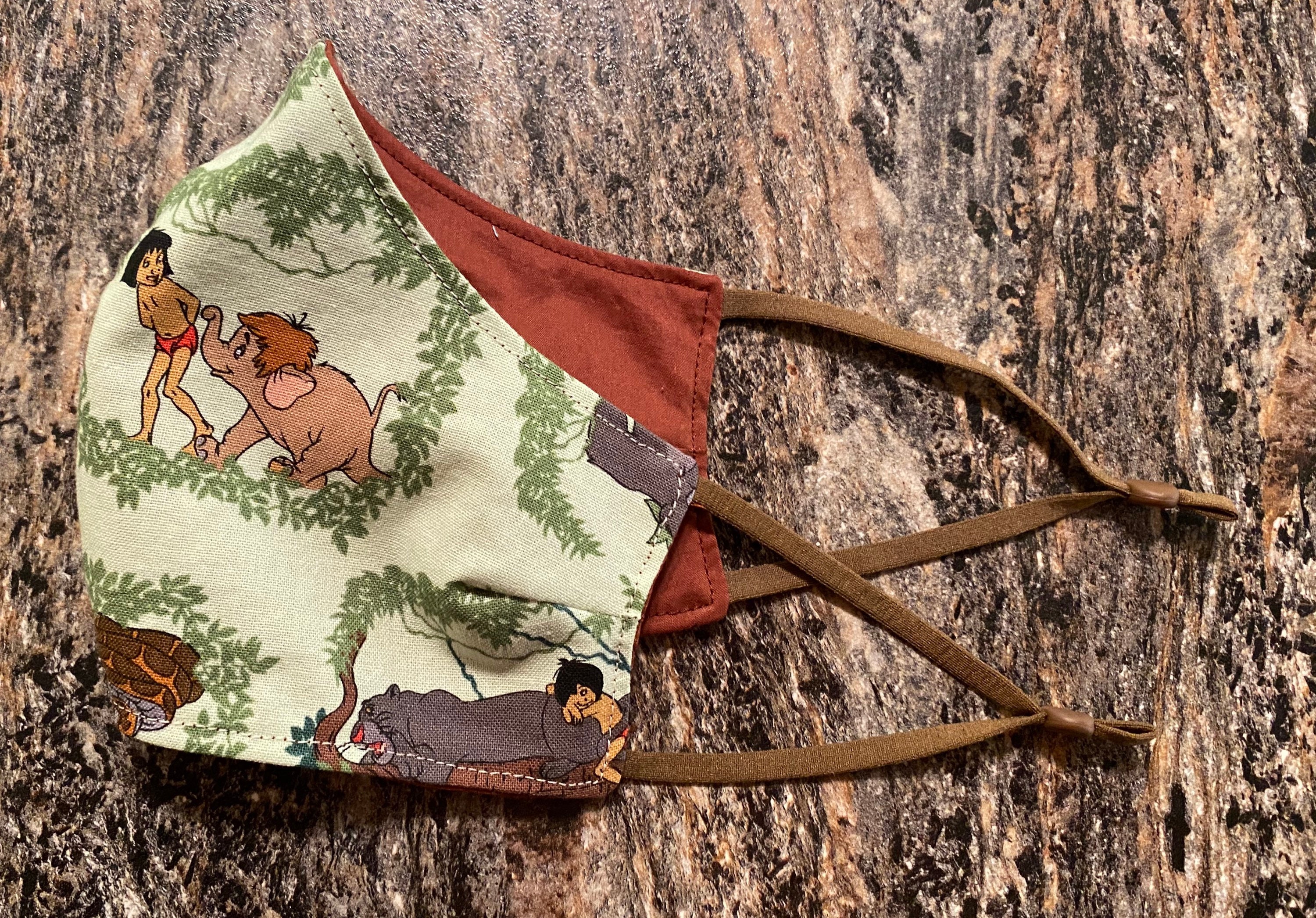 Jungle Book Face Mask Mowgli Baloo Kaa Bagheera King | Etsy