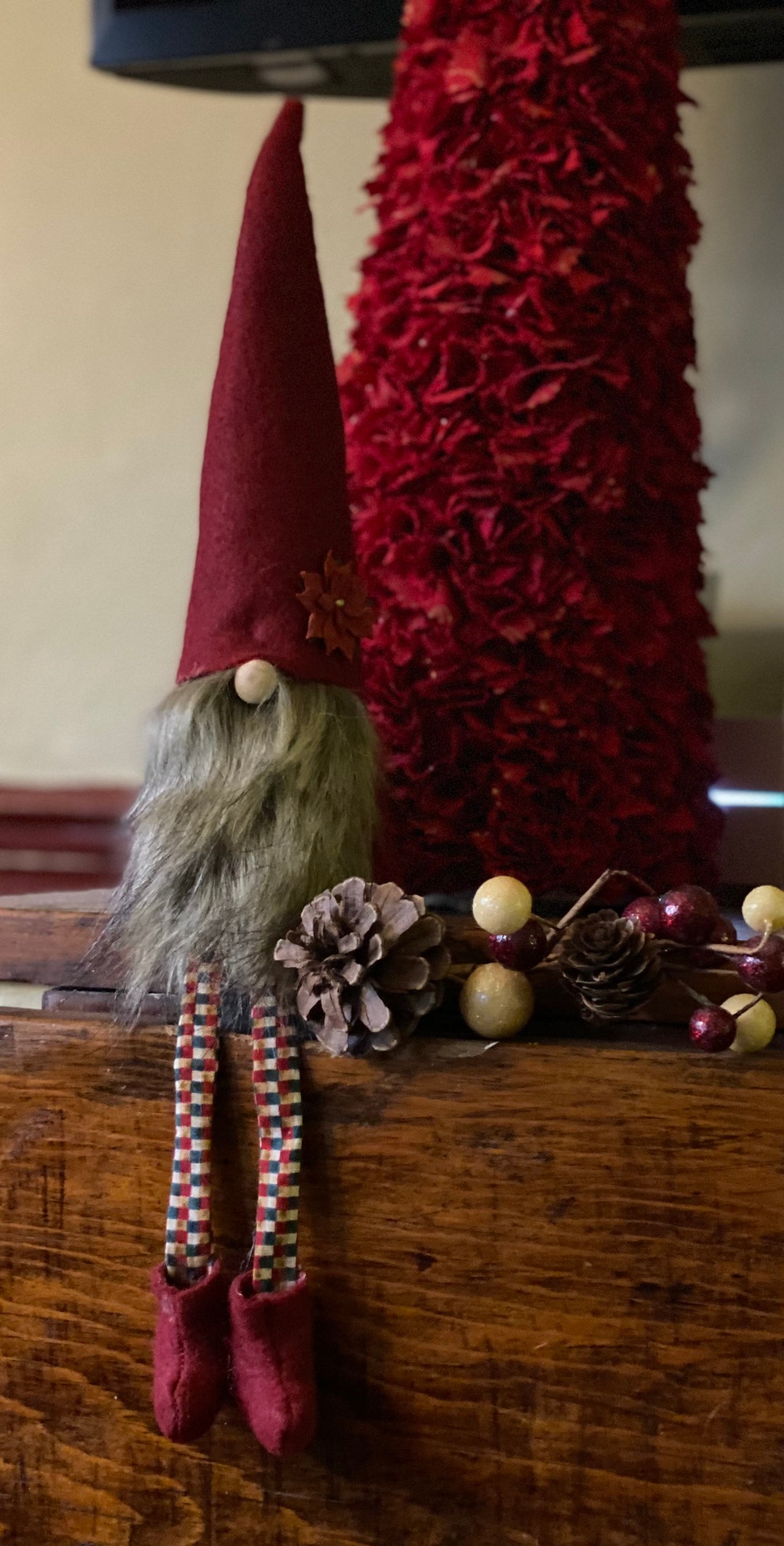 Christmas Gnome, Wool Felt Gnomes, Scandinavian Tomte, Gnome Shelf ...