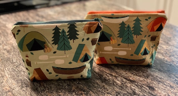 Camping Zipper Pouch Tent Storage Bag Canoe Cosmetic Bag | Etsy
