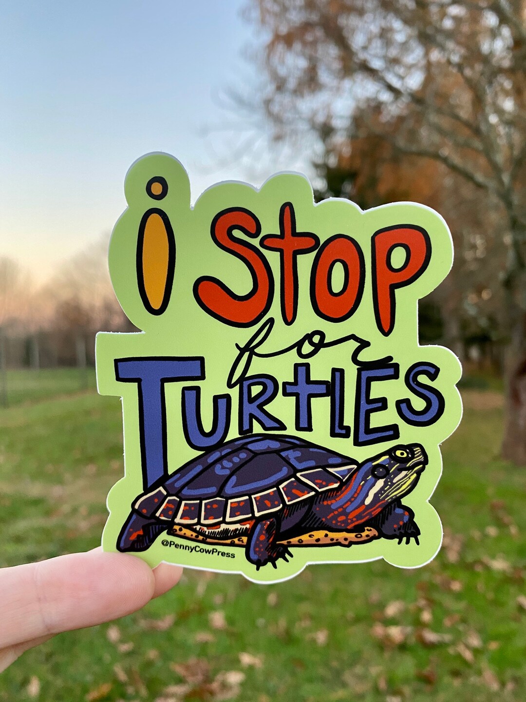 I Stop for Turtles - Water Bottle Sticker - Etsy