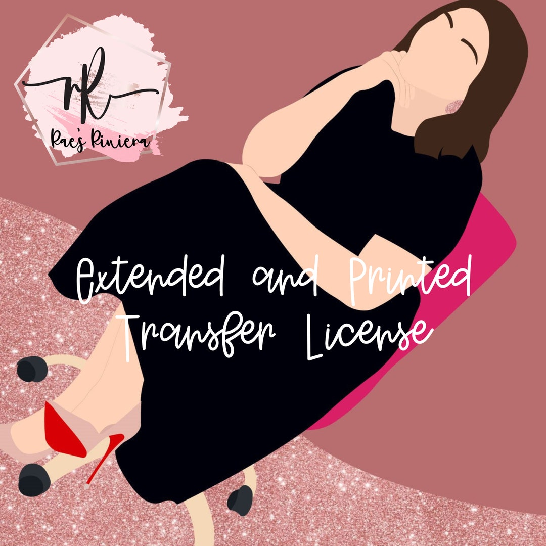 Rae's Riviera Extended and Printed Transfer License - Etsy