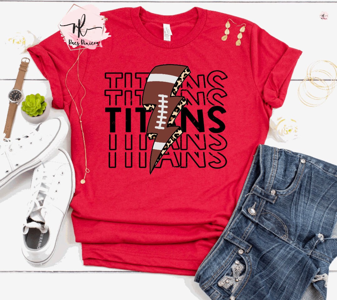 Titans Football | Titans Football Lightning Bolt | Custom Design ...
