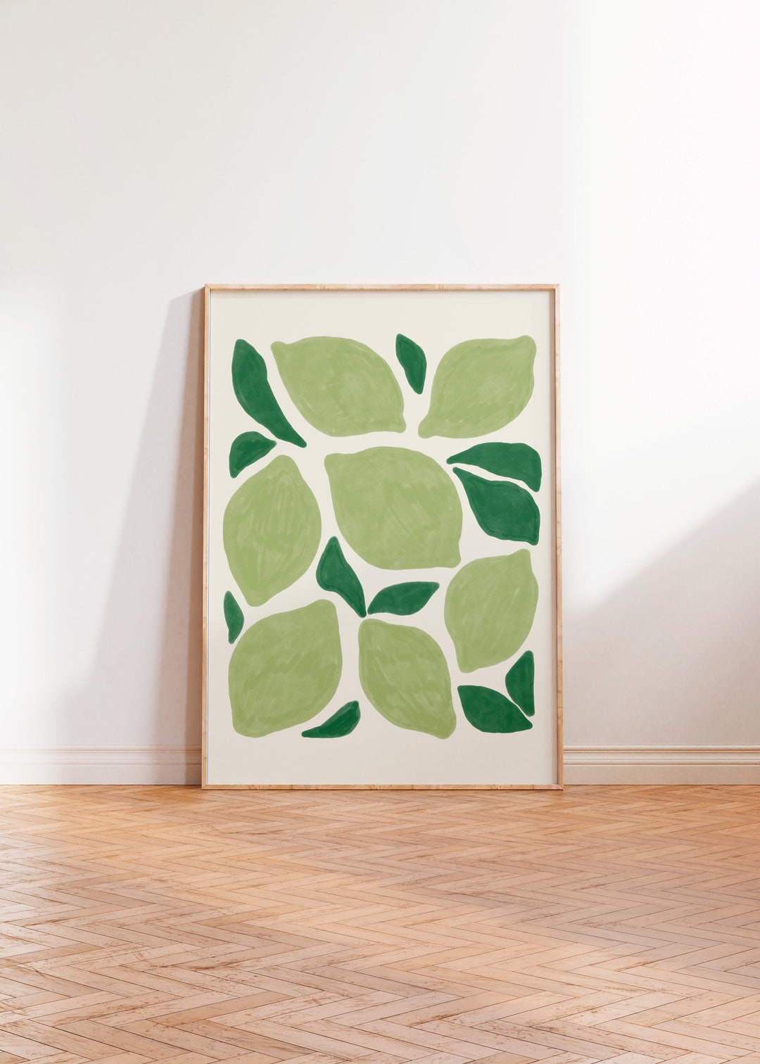 LIMES Wall Art, Vintage Food Art Print, Trendy Citrus Fruit Poster ...