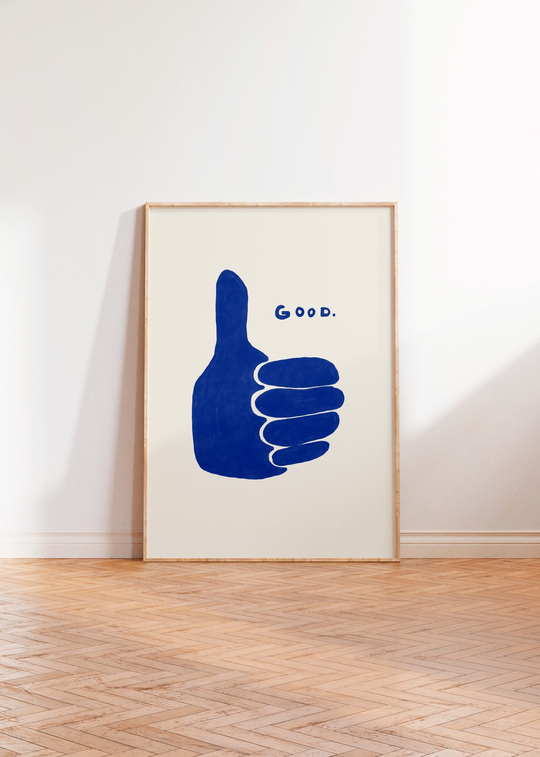 Thumbs up Wall Art, Retro Art Print, Trendy Poster, Eclectic Good Art ...